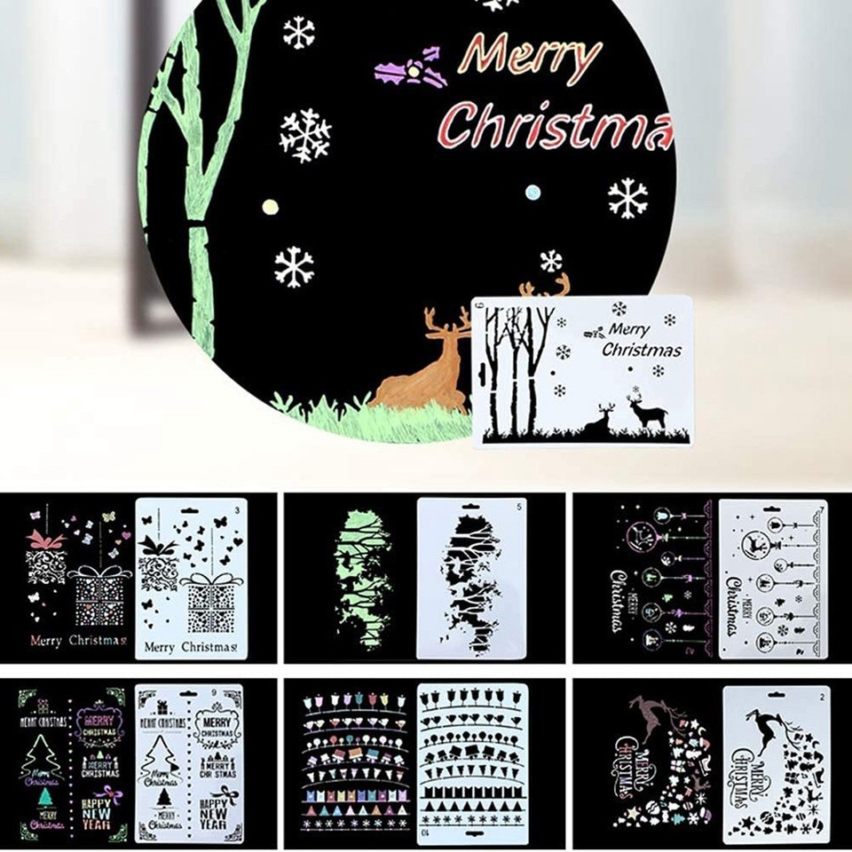 10Pcs 7Mil Blank Stencil Sheets, 12 X 12 Inch Template Stencil7191 ...