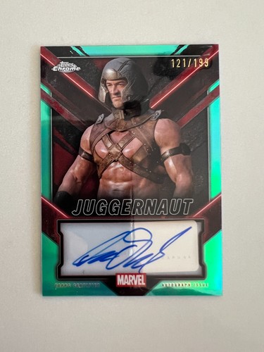 2025 Topps Chrome Deadpool Aaron W. Reed as Juggernaut AQUA REFRACTOR ...