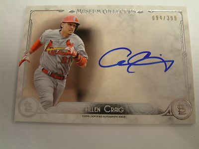 2014 Topps Museum Collection Autographs #AAACR Allen Craig #94/399 | eBay