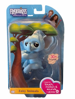 Fingerlings Baby Elephant Gray | eBay