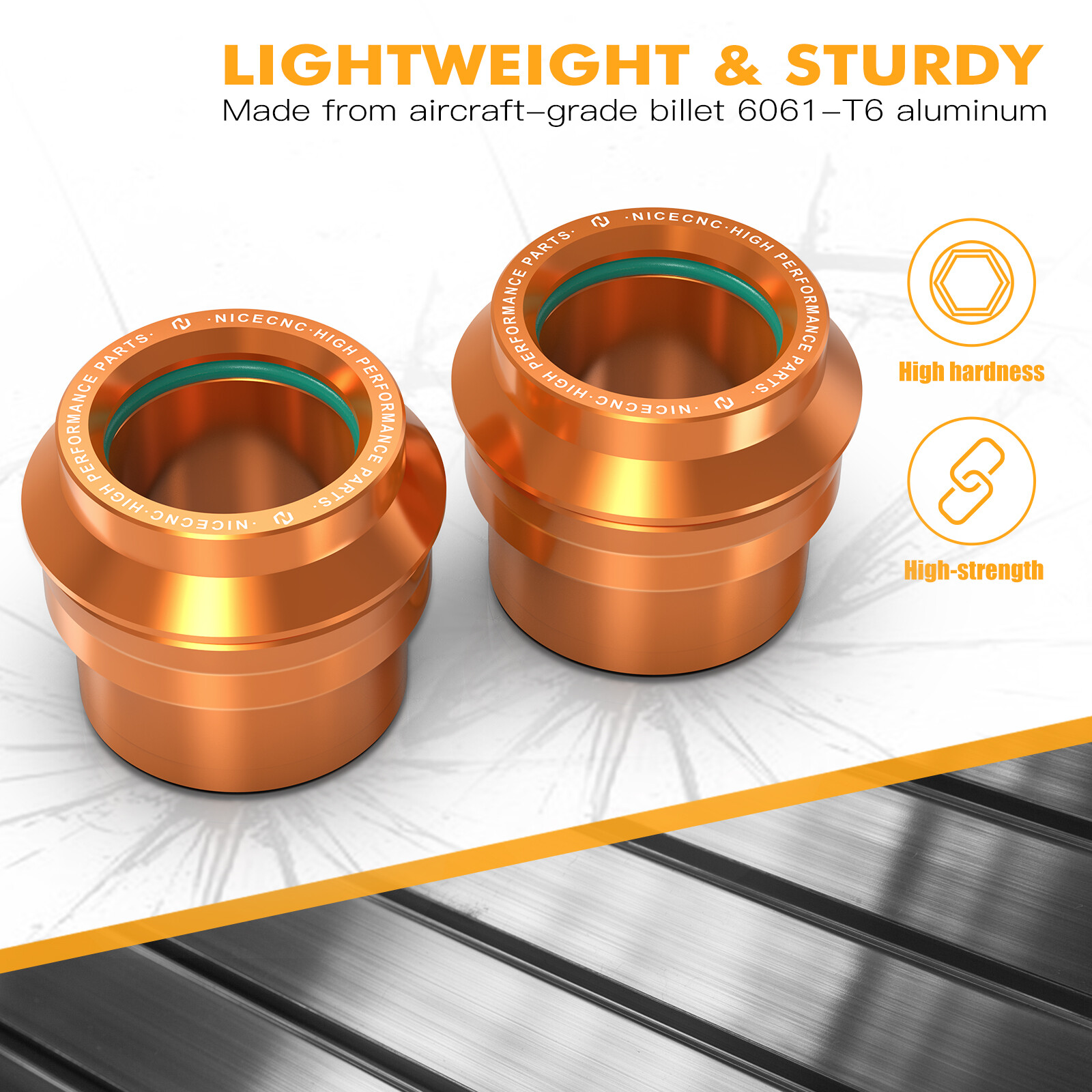 Front Wheel Spacers Set For KTM 125 250 350 450 500 SX SXF EXC EXCF ...