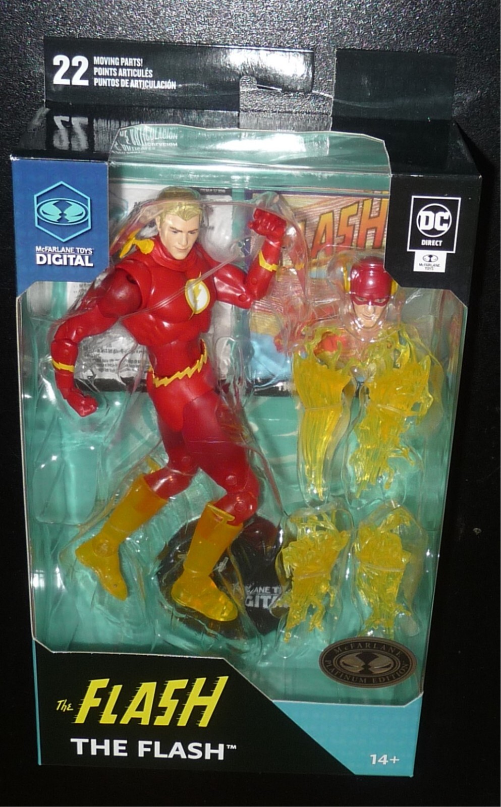 the FLASH Speed Force 7" McFarlane Digital DC Direct Platinum Edition ...