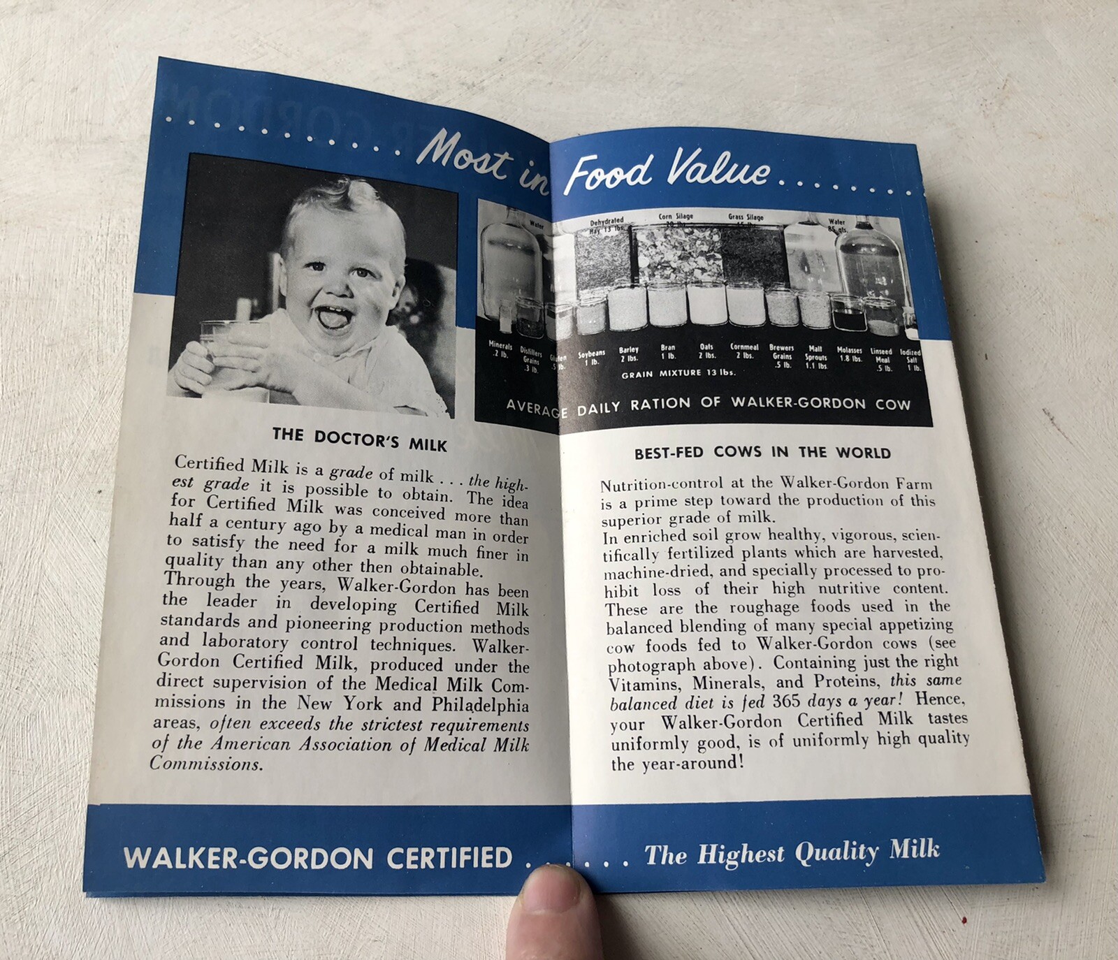 Vintage Walker-Gordon Dairy Raw Milk Farm Plainsboro New Jersey 5 Piece ...