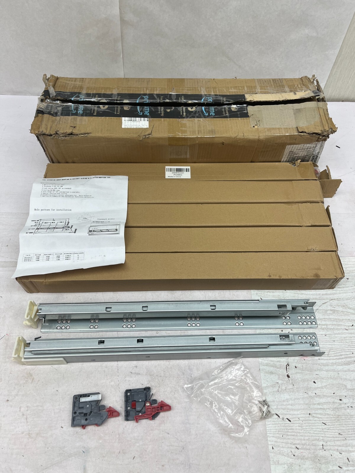 Knobonly 6 Pairs 21" Soft Close Door Rails Undermount Full Extension 85 ...