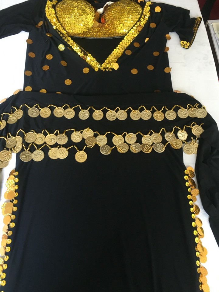 Egyptian Belly Dance Costume Saidi Dress, Baladi Galabeya, Fallahi ...