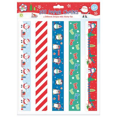 Paper Chains Kids Create Santa & Friends Cartoon Christmas Activity ...