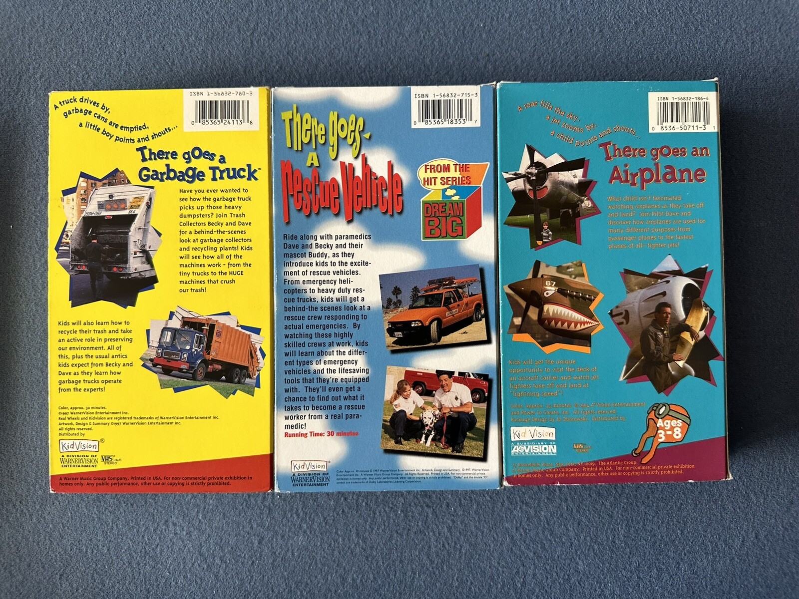 There Goes an Airplane, A Rescue Vehicle, A Garbage Truck (VHS, 1994 ...