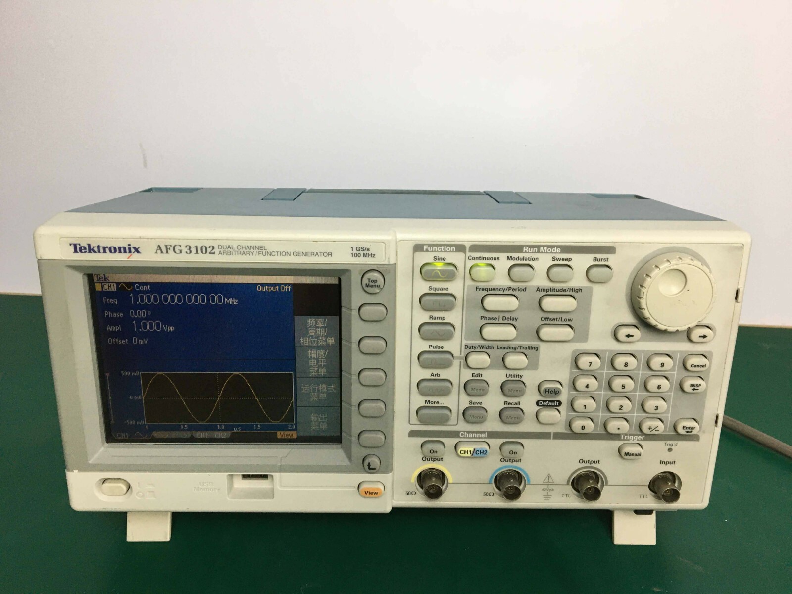 1PC Used Tektronix AFG3102 100M (EMS or DHL 90 days warranty) #H752L DX ...