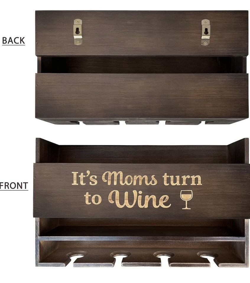 Wine Gifts for Mom - Funny Wine Gifts It's Moms Turn to Wine, Wine Rack ...