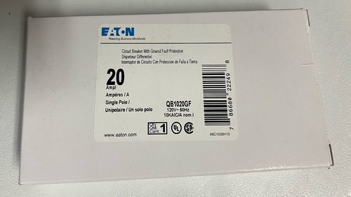 Eaton QB1020GF 1P 20A GFCI Bolt On Circuit Breaker | eBay
