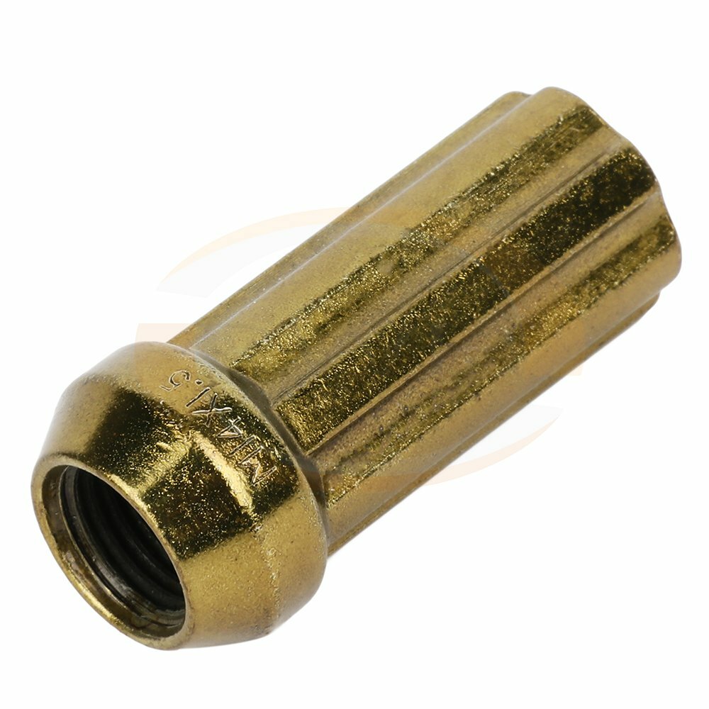 32 Pcs 14x1.5mm Gold Wheel Lug Nuts + 1 Key Fits Chevrolet Silverado ...