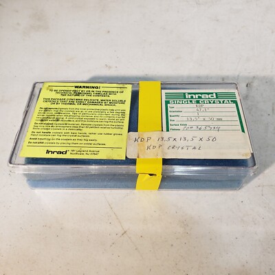 Inrad KDP Crystal 13.5x13.5x50mm 47.1 Deg Laser Harmonic Generator ...