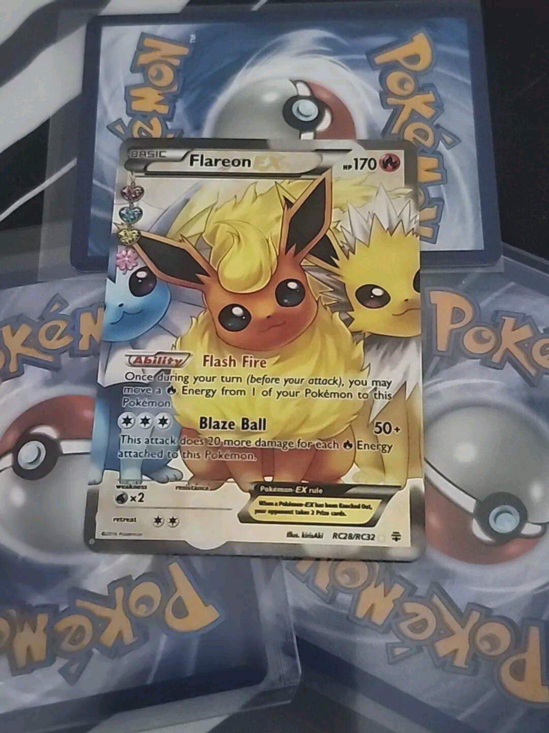 Pokémon TCG Flareon-EX Generations RC28-32 Holo Full Art Ultra Rare | eBay