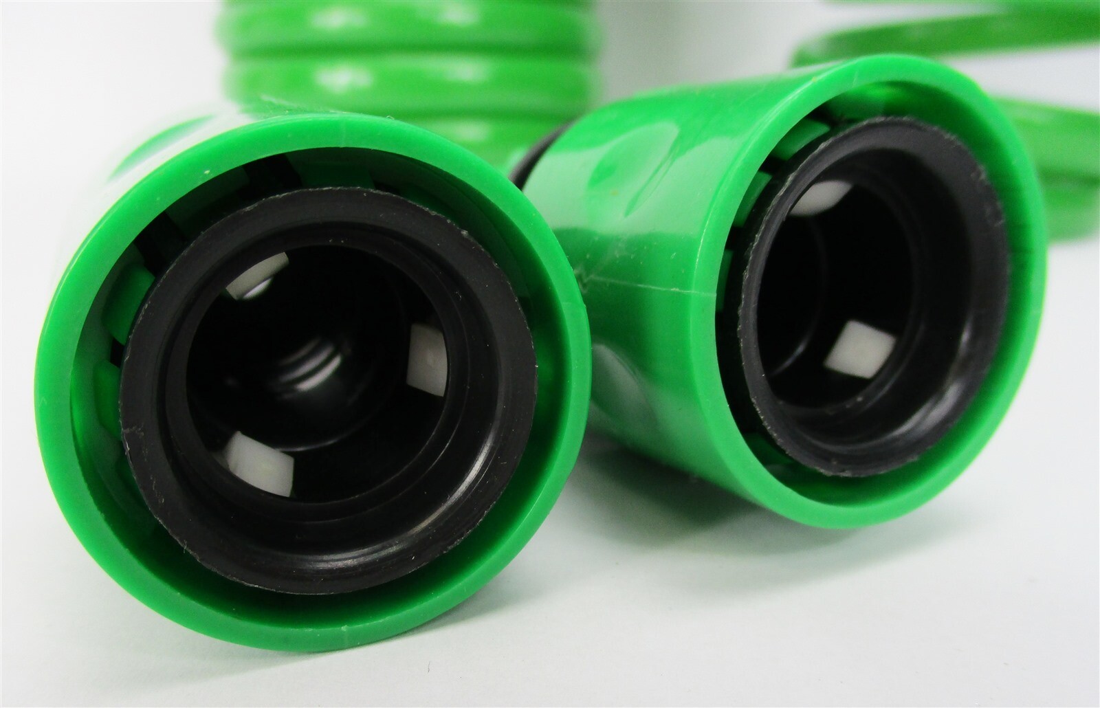 EZ Garden or RV Recoil Hose 23ft Green Quick Connect Fittings Coil-N ...