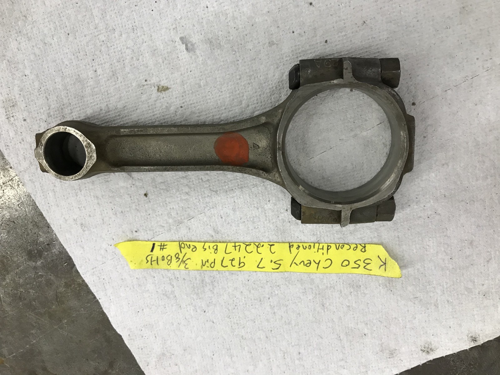 SBC 350 5.7 Connecting GMK Rod #1 .927 Wrist Pin 2.2247 Big End ...