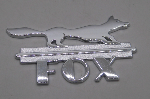 Vtg 1973-79 AUDI FOX CAR CHROME EMBLEM BADGE NOS UNUSED! EX COND! 74 75 ...