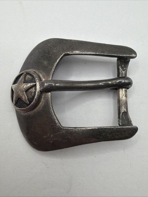 Signed RDM Sterling Silver .75 Lone Star Western Belt Buckle 14g | eBay