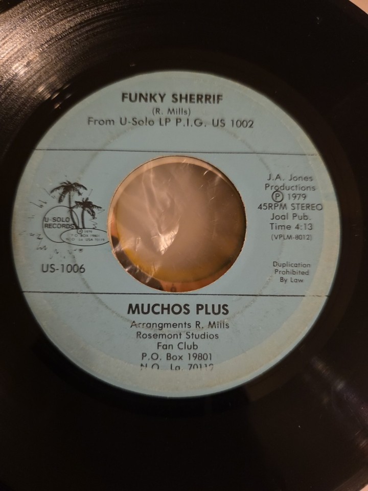 New Orleans Soul Funk Boogie 45 Muchos Plus Bluesguajirock B/W Funky ...