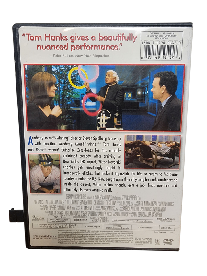 The Terminal DVD 2004 Full Frame Tom Hanks Catherine Zeta-Jones | eBay