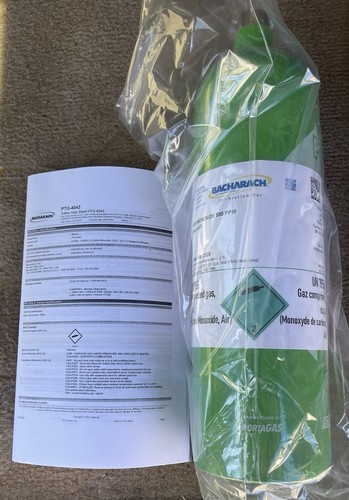 Bacharach PTG-4043 Calibration Gas Cyl, 500Ppm Co 103L Expires March ...