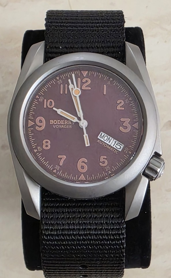 BODERRY Men's Watch Titanium Automatic Field Watch 40mm Military Watch ...