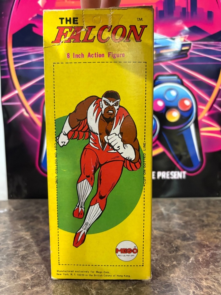 Mego 1974 THE FALCON 8" Marvel Comic Action Figure w/Box | eBay