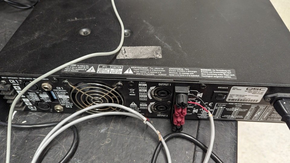 QSC RMX 1850HD Professional 2 Channel Power Amplifier Rack Mountable | eBay