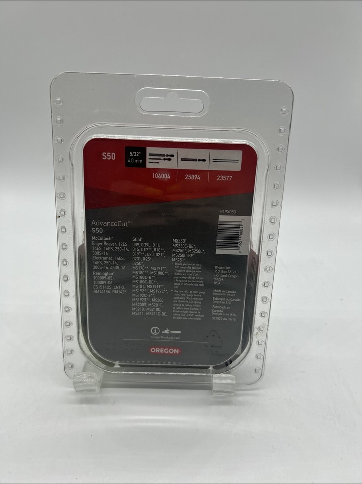 Oregon AdvanceCut S50 Chainsaw Chain for 14 Inch Bars (91PX050 ...