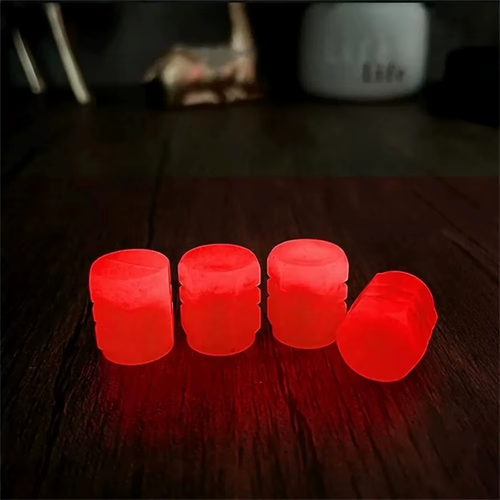 20Pc Luminous Valve Caps Fluorescent Night Glowing Decor Car Motorcycle ...