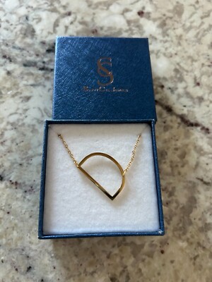 New Savvy Cie Gold Plated D Initial Letter Monogram asymmetrical ...