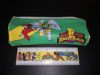 1993 Power Rangers Pencil case with ruler | eBay