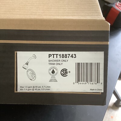 Peerless Shower Only Trim Kit in Polished Chrome PTT188743 | eBay