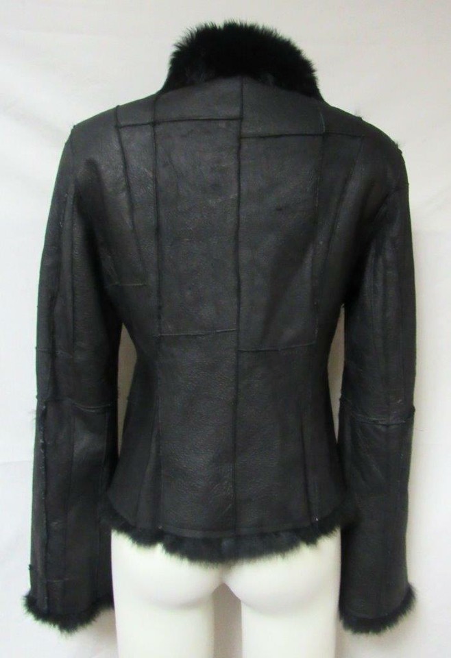 Guess Womens Size Medium Rabbit Fur Lined Jacket A1 1577 | eBay