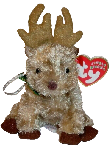 Ty Jingle Beanie Baby - RUDY the Reindeer 4.5" MWMT Ornament Stuffed ...