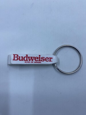 Budweiser White Plastic Bottle Opener Key Chain | eBay