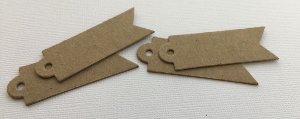 *TAGS* Scallop, Round, Banner, Pointed - Bare Chipboard Die Cuts - 4 ...