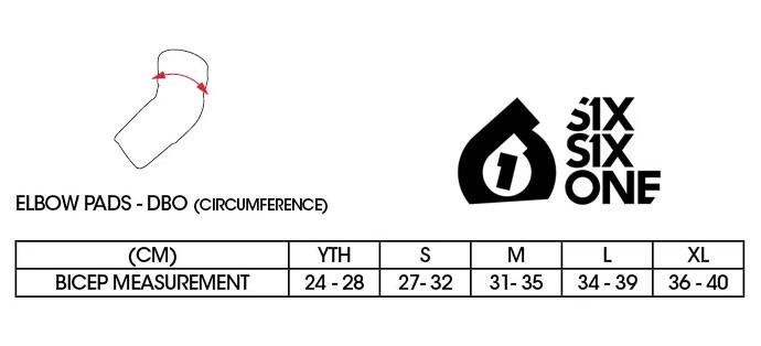 SixSixOne DBO Elbow D30 MTB Cycle Protection Pads - YOUTH | eBay