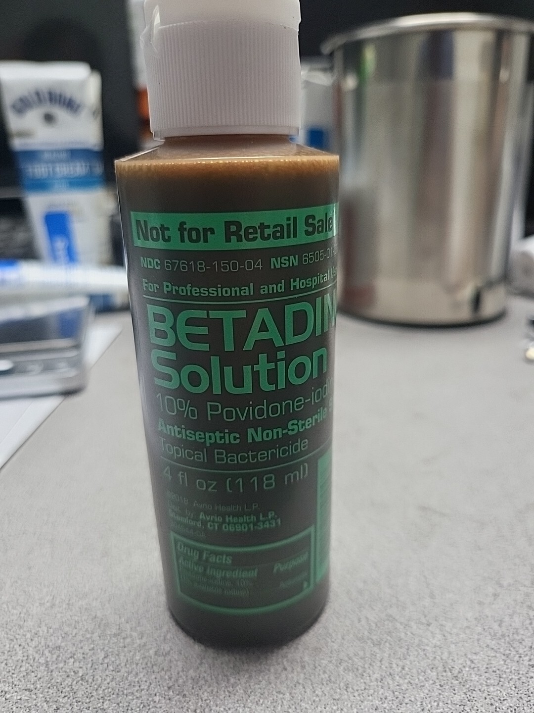 2 BOTTLES Of Betadine 10% Povidine-Iodine Non-Sterile Solution - 4 fl ...