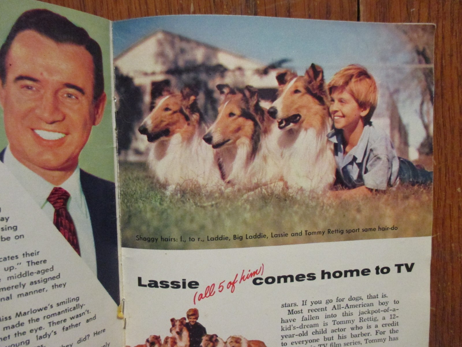 March 5-1954 TV Guide(JEFF'S COLLIE/LASSIE/TOMMY RETTIG/GAIL DAVIS ...