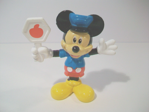 Disney Mickey Mouse Slidin' School Bus Crossing Guard Action Figure | eBay