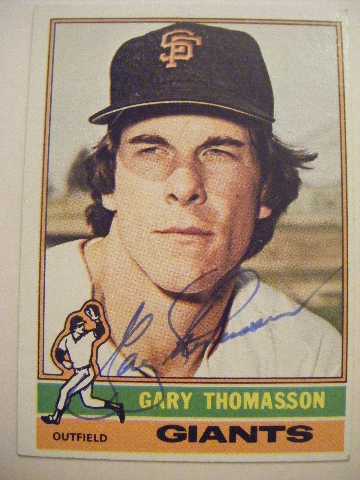 GARY THOMASSON signed GIANTS 1976 Topps baseball card AUTO Autographed ...