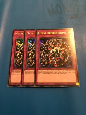 YUGIOH 3x Ultra Rare Metal Reflect Slime MAMA-EN093 1st Edition | eBay UK