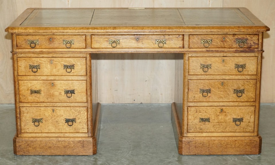 ANTIQUE CIRCA 1883 REVEREND FRANK H FISHER GIFTED VICTORIAN OAK PARTNER ...