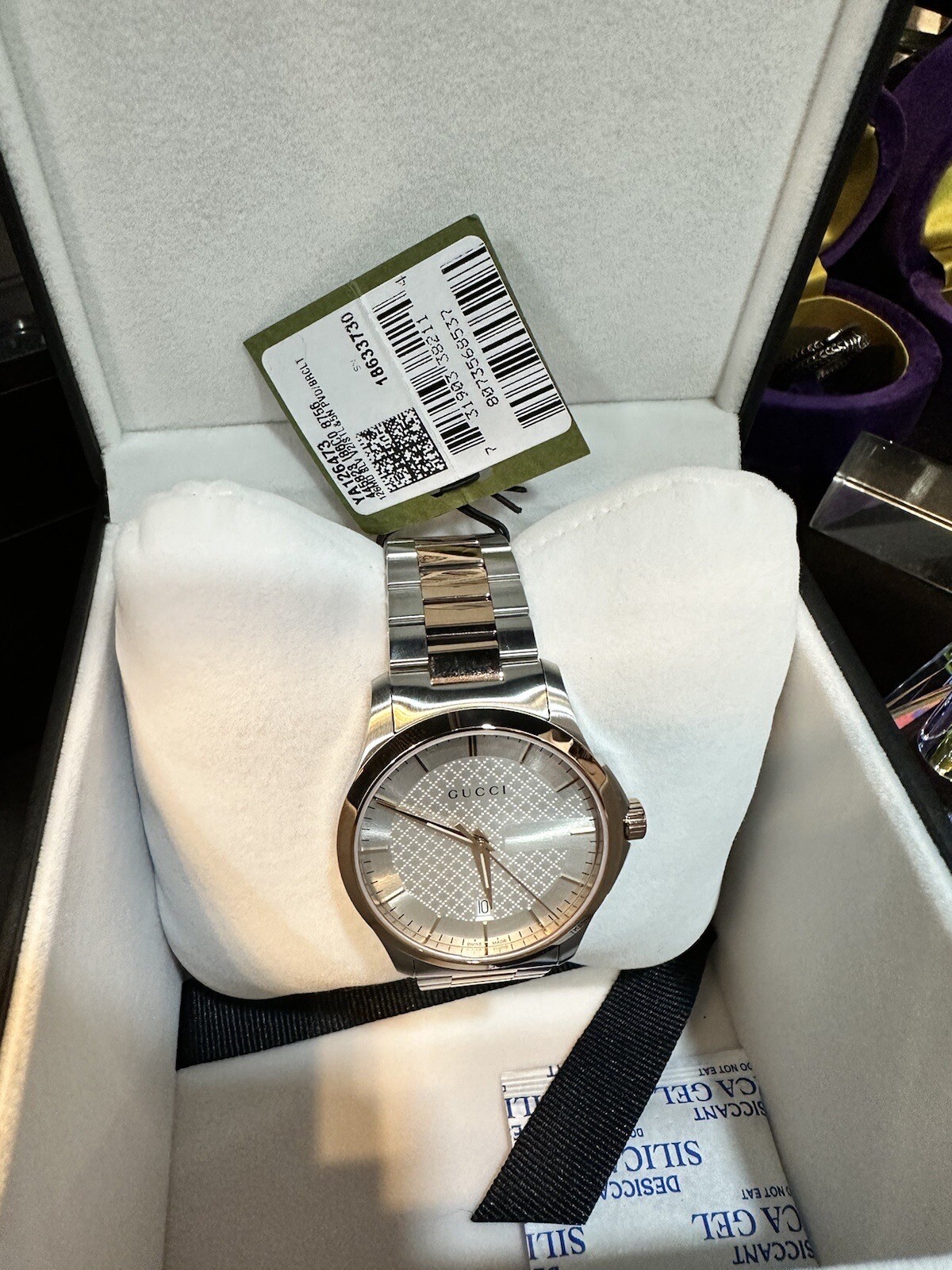 Gucci G-Timeless 38 mm Case Silver, Gold (YA126409) for sale online | eBay
