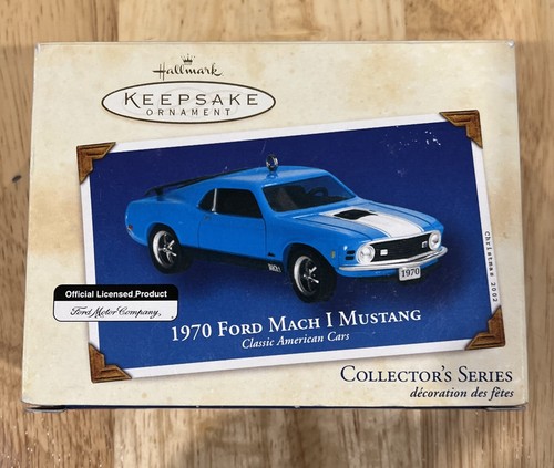 HALLMARK KEEPSAKE ORNAMENT 1970 FORD MACH I MUSTANG CLASSIC AMERICAN ...