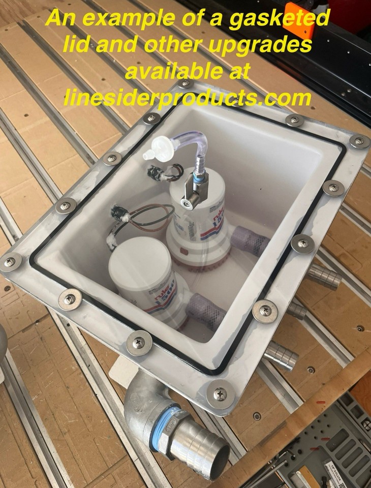 Sea Chest Baitwell or Livewell Pump Box Or Sump( Twin Rule 2000 Gallon ...