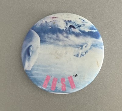 RARE Vintage RUSH band promo button pin badge | eBay