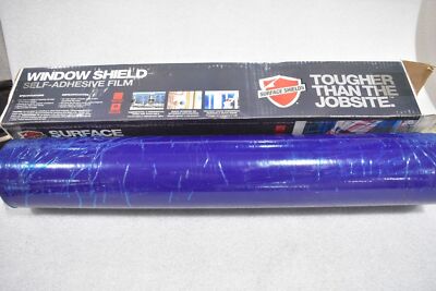 SURFACE SHIELDS BLUE WINDOW PROTECTION SELF-ADHESIVE FILM, 24" IN WD ...