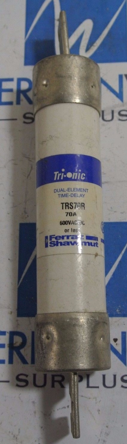 Ferraz Shawmut TRS70R Fuses 600VAC 70A Fuses - LOT OF 3 - USED | eBay