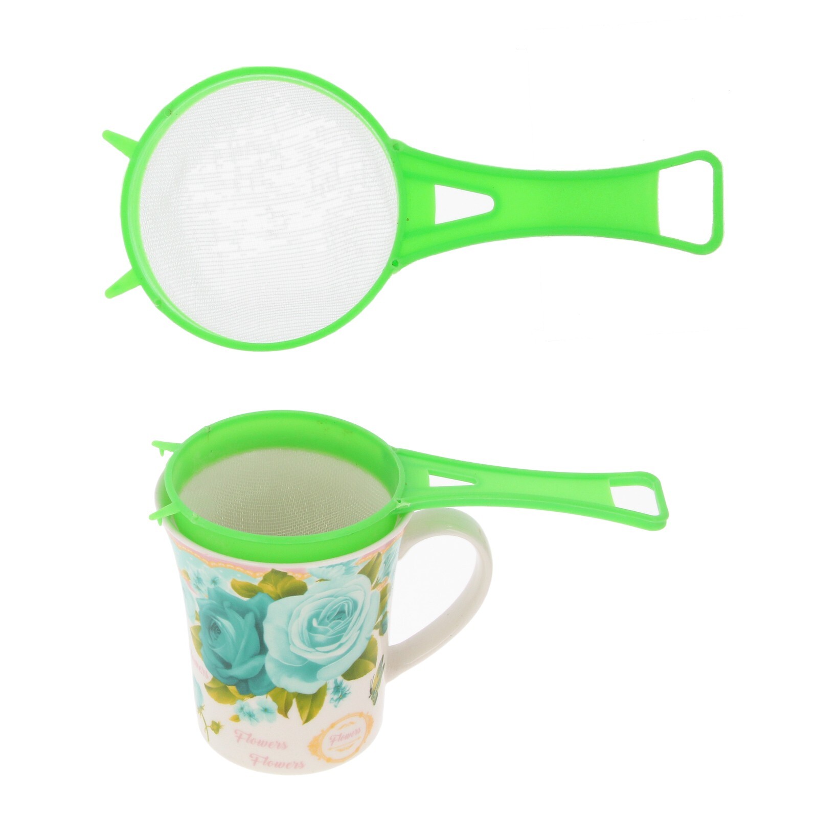 Plastic Sieve Strainer Colander For Flour Tea Baking Drainer Kitchen ...